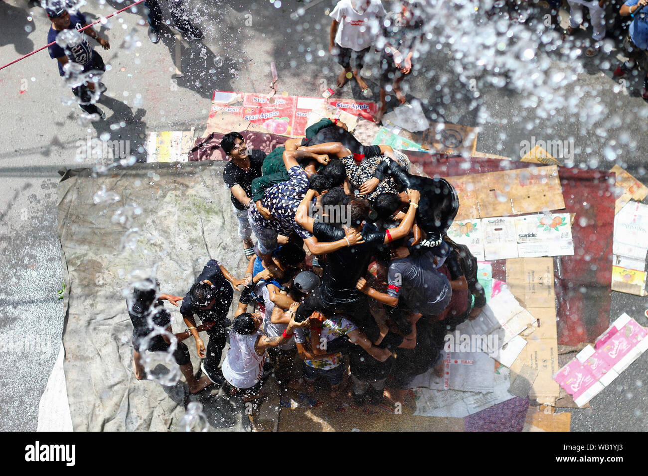 Krishna janmashtami pyramid hi-res stock photography and images - Alamy