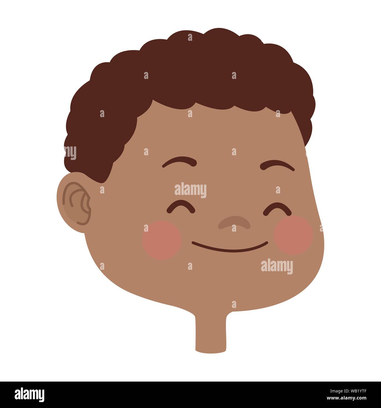 Happy kid smiling face cartoons Stock Vector Image & Art - Alamy
