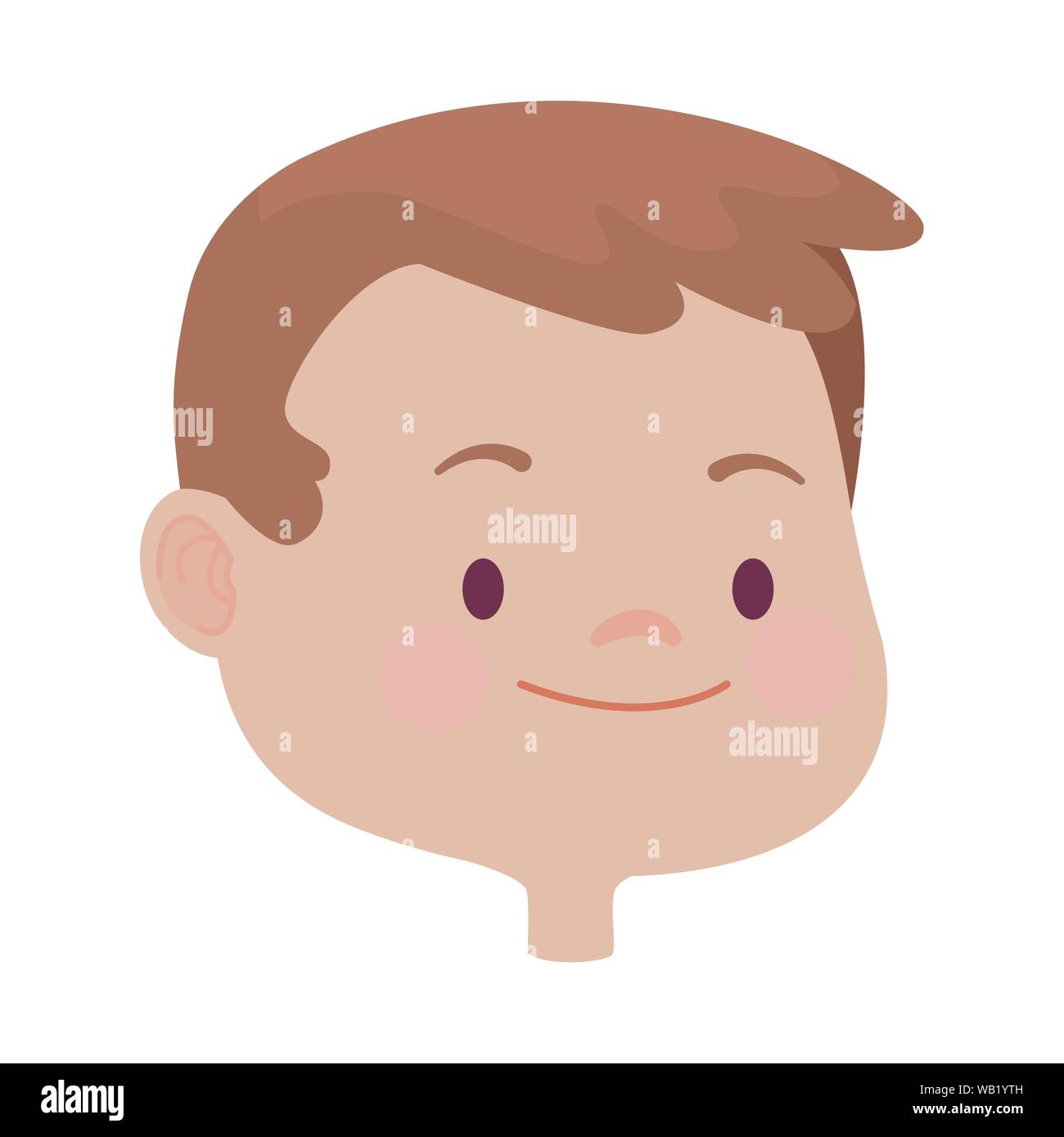 Happy kid smiling face cartoons Stock Vector Image & Art - Alamy