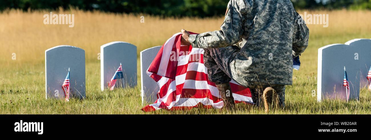 Holding usa flags sitting hi-res stock photography and images - Alamy