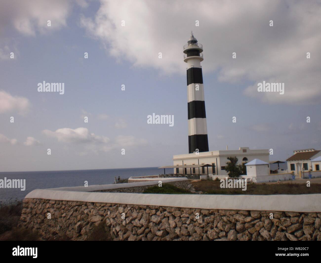 Nice Black And White Lighthouse On The Cape Of Artux The Island Of ...