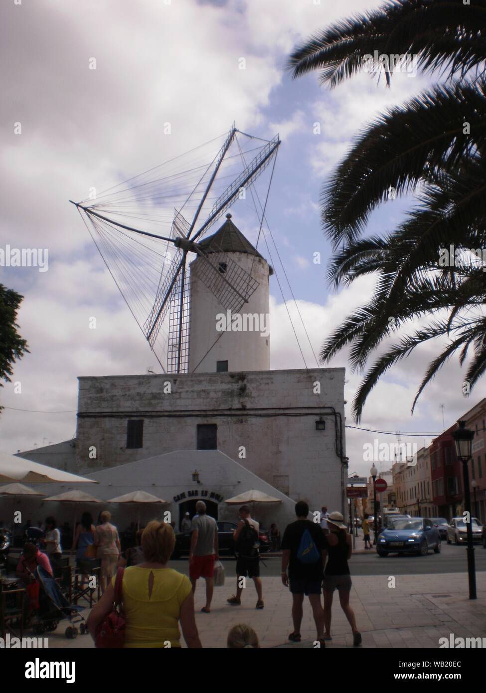 Beautiful Mill On The Roof Of One Of The Restaurants In Citadel On The ...