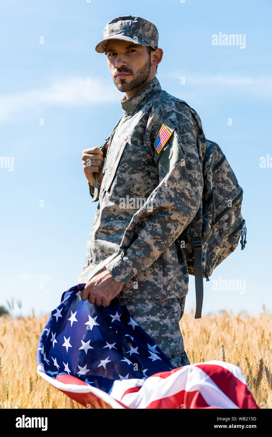 Selective focus handsome soldier hi-res stock photography and images ...