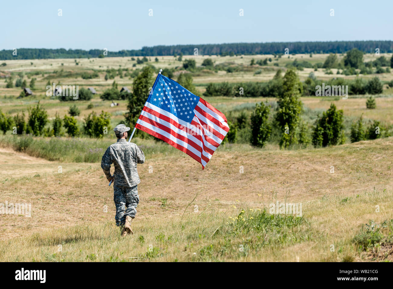 American soldier walking hi-res stock photography and images - Alamy