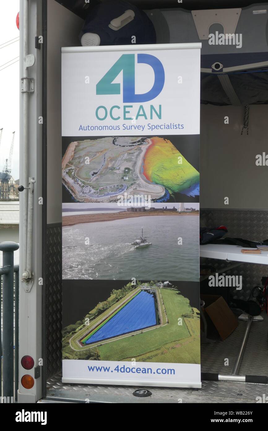 Ocean Futures Forum London, dockside vessel demonstration of the latest ...