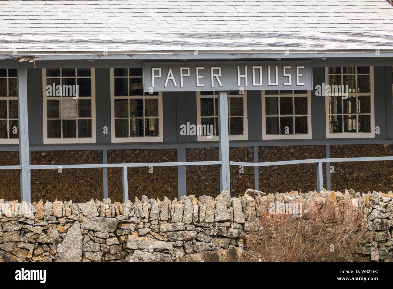 Paper House in Rockport MA Stock Photo - Alamy