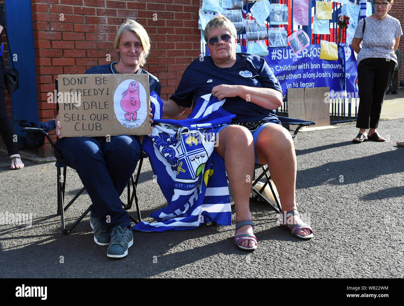 Bury fans at Gigg Lane, Bury Stock Photo - Alamy