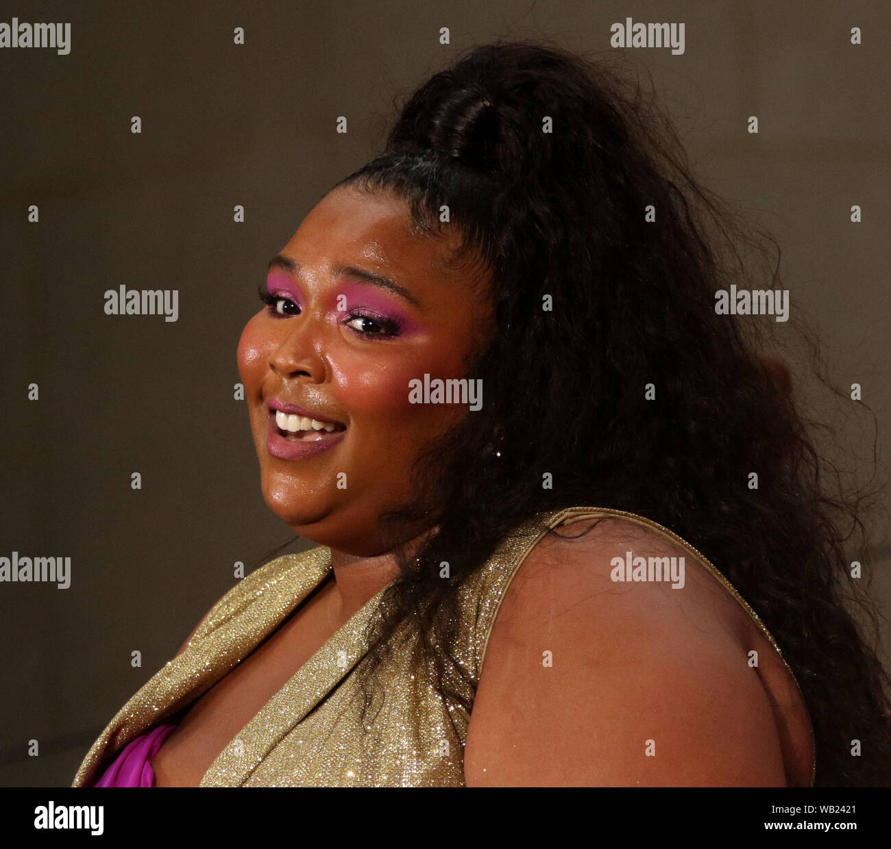 August 23, 2019, New York City, New York, USA: Singer LIZZO performs on ...