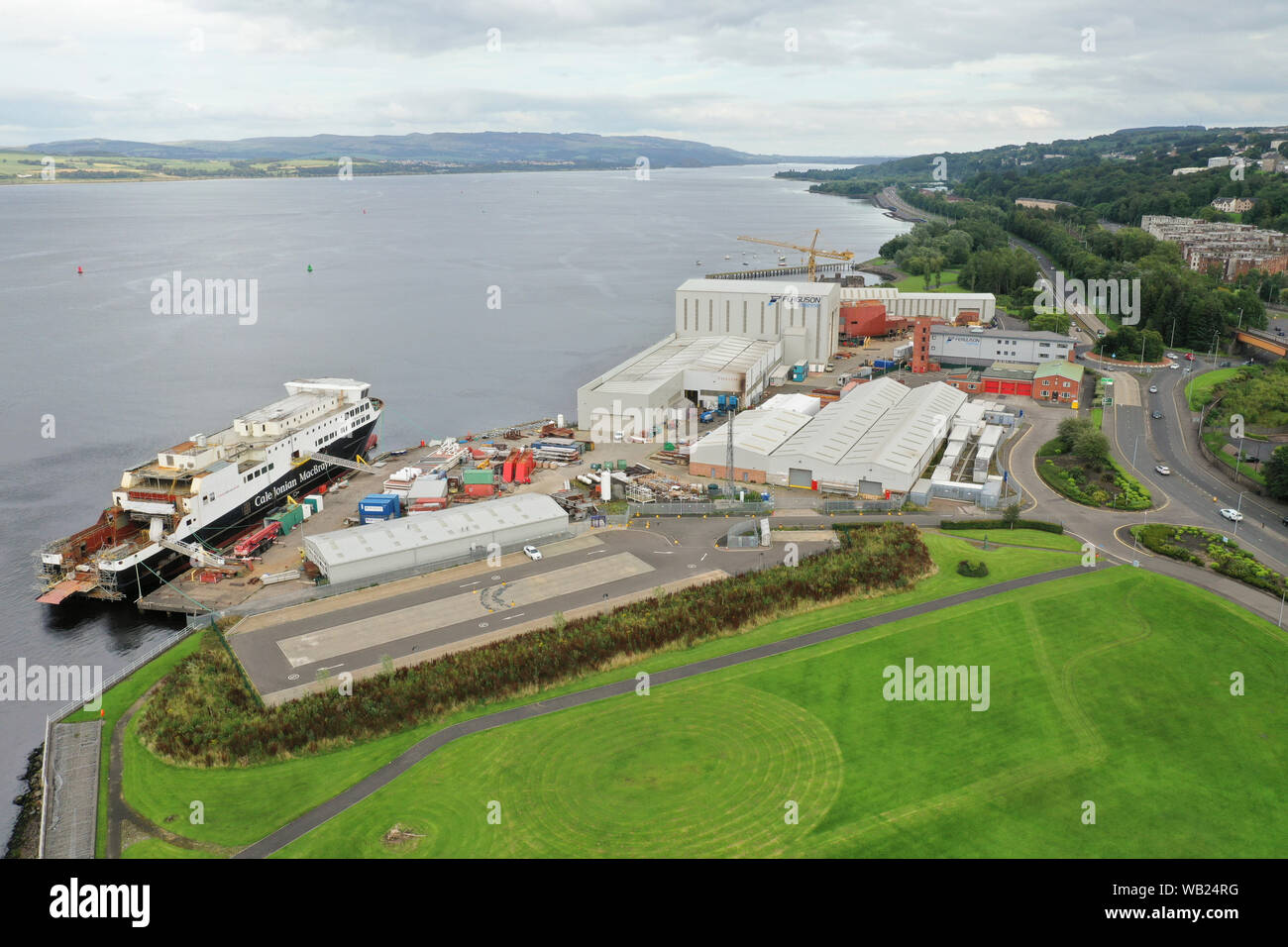 Aerial view ferguson marine ferry hi-res stock photography and images ...