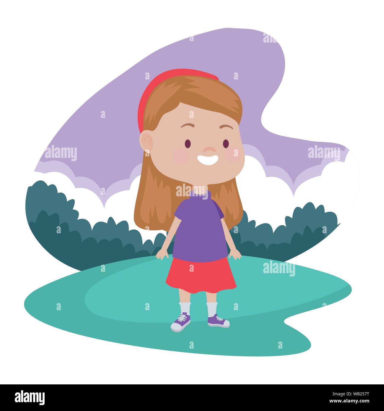 Happy kid having fun cartoons Stock Vector Image & Art - Alamy