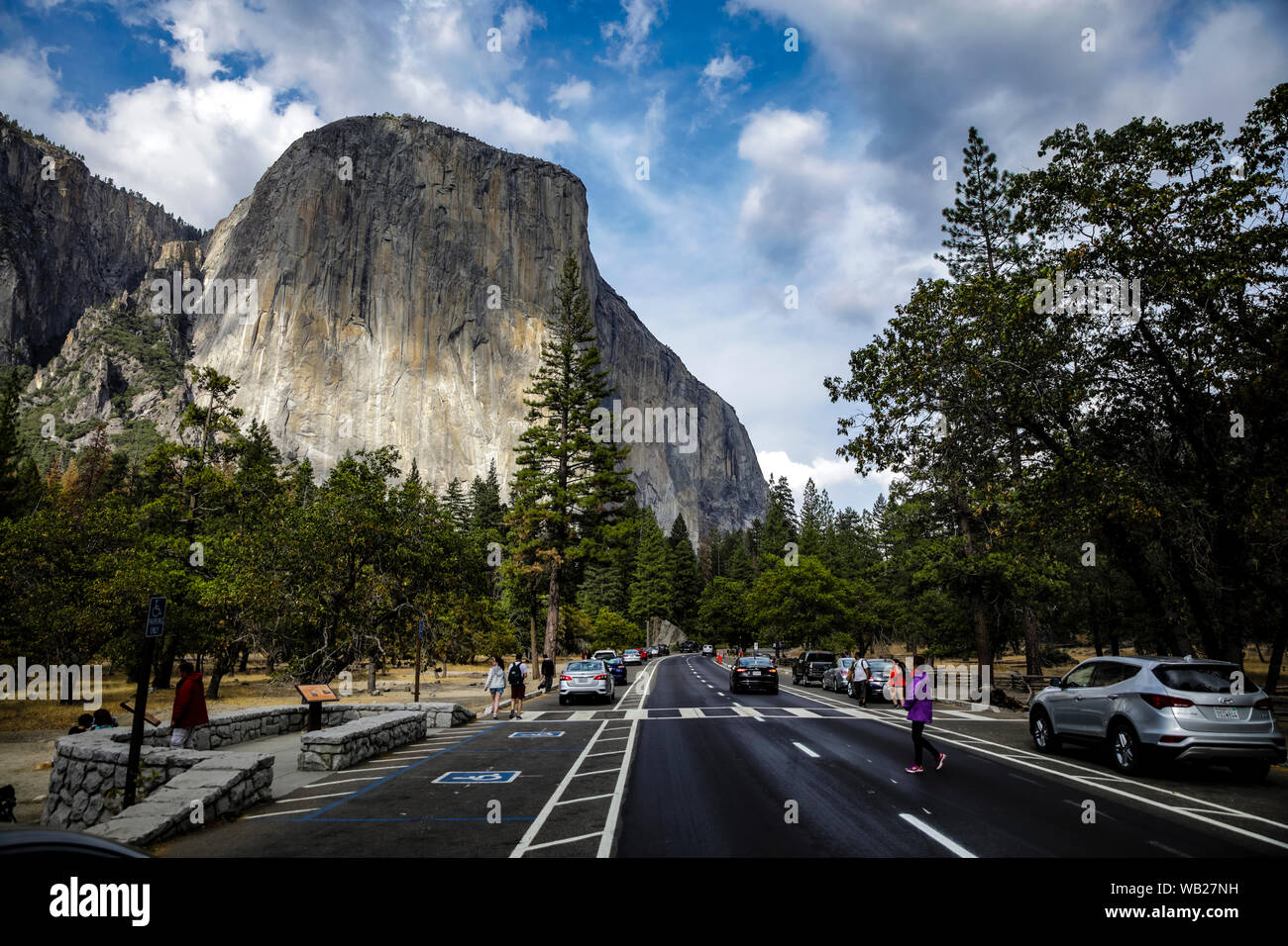 Yosemite Valley at Yosemite National Park, California, USA on a cloudy ...