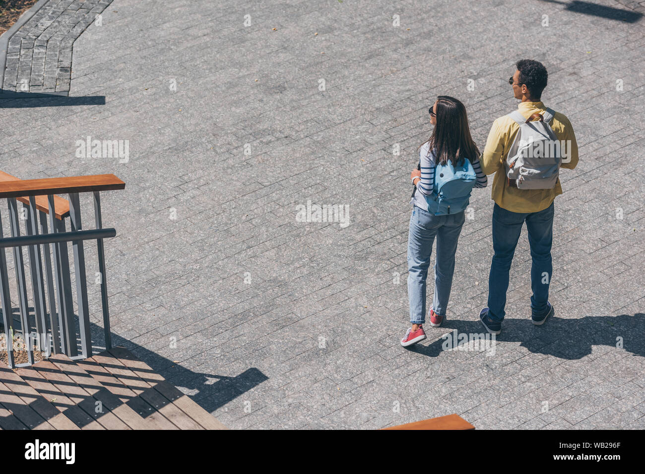 Overhead street shadows people hi-res stock photography and images - Alamy