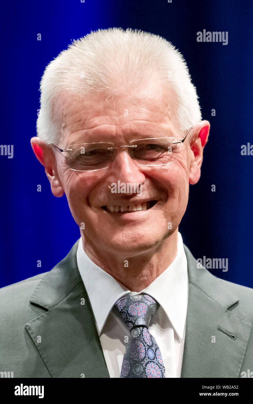 Hockenheim, Germany. 23rd Aug, 2019. Dieter Gummer (SPD), Lord Mayor of ...