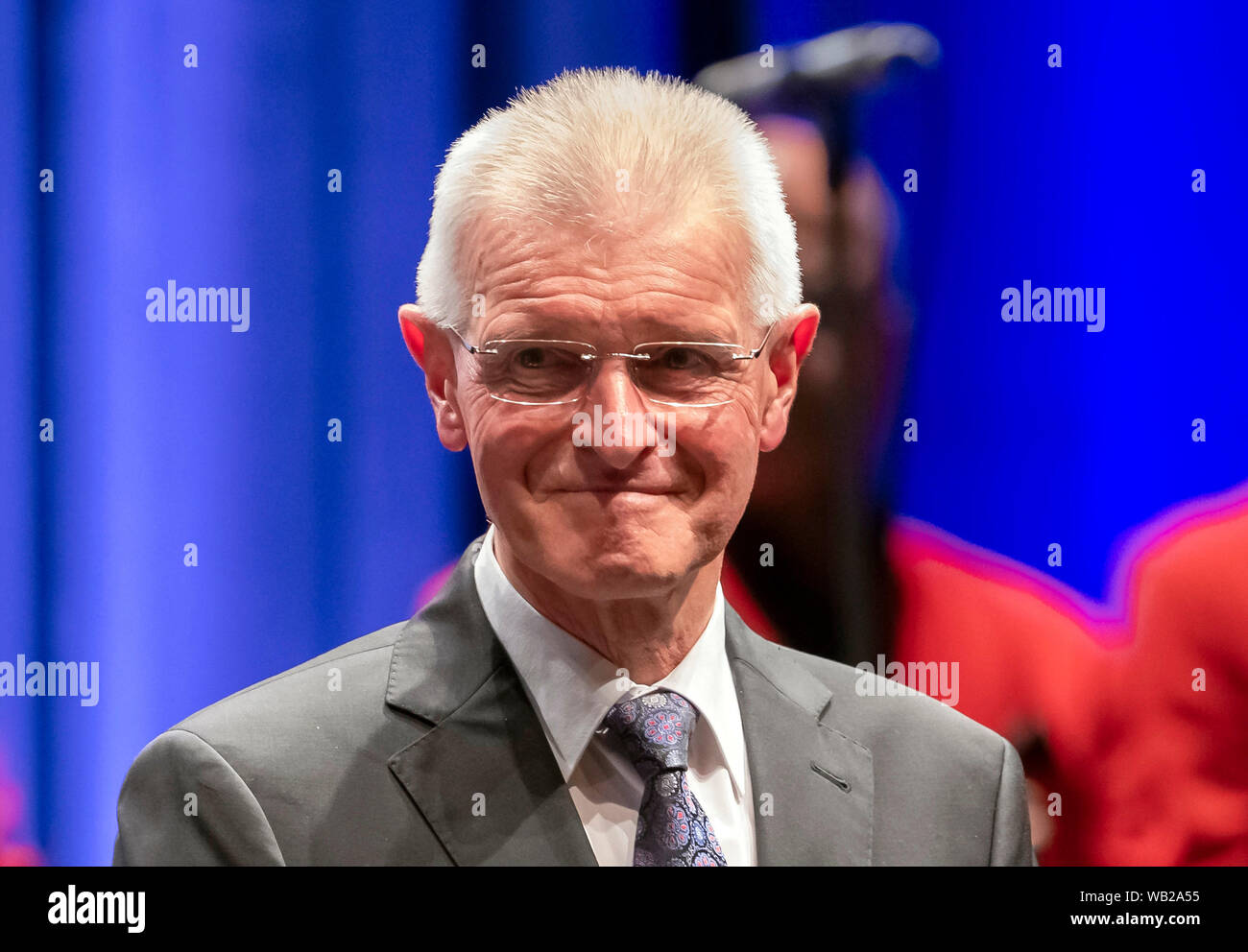 Hockenheim, Germany. 23rd Aug, 2019. Dieter Gummer (SPD), Lord Mayor of ...