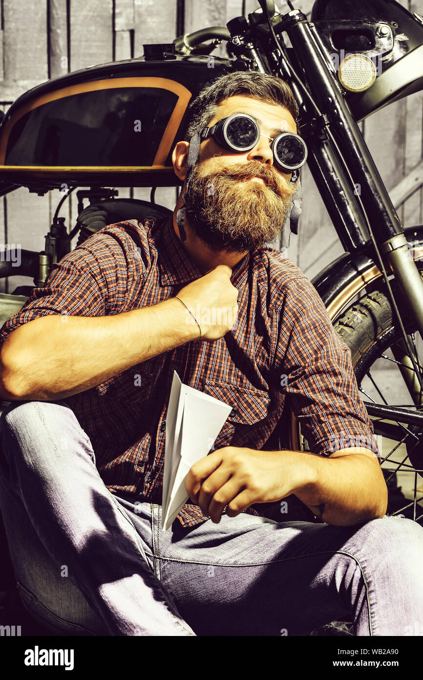 Biker Moustache High Resolution Stock Photography and Images - Alamy