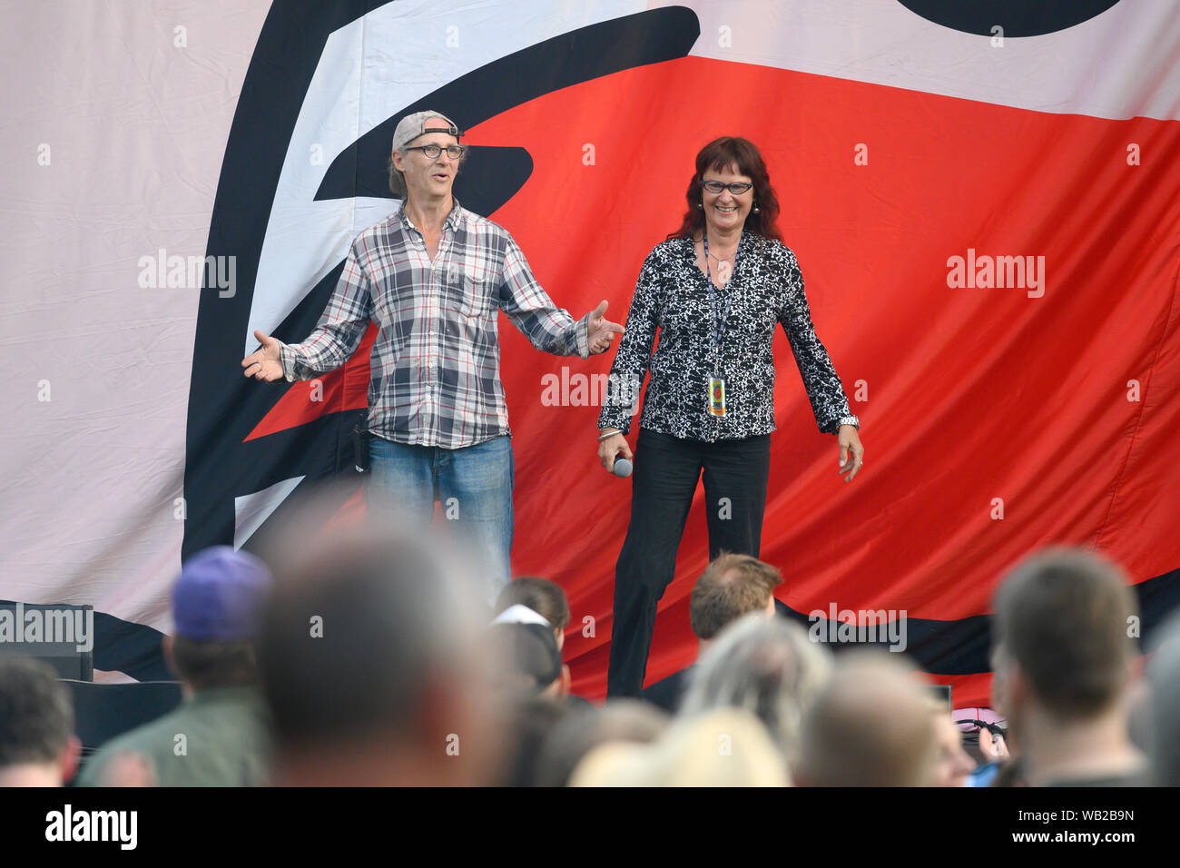 Jamel, Germany. 23rd Aug, 2019. Horst Lohmeyer and his wife Birgit ...