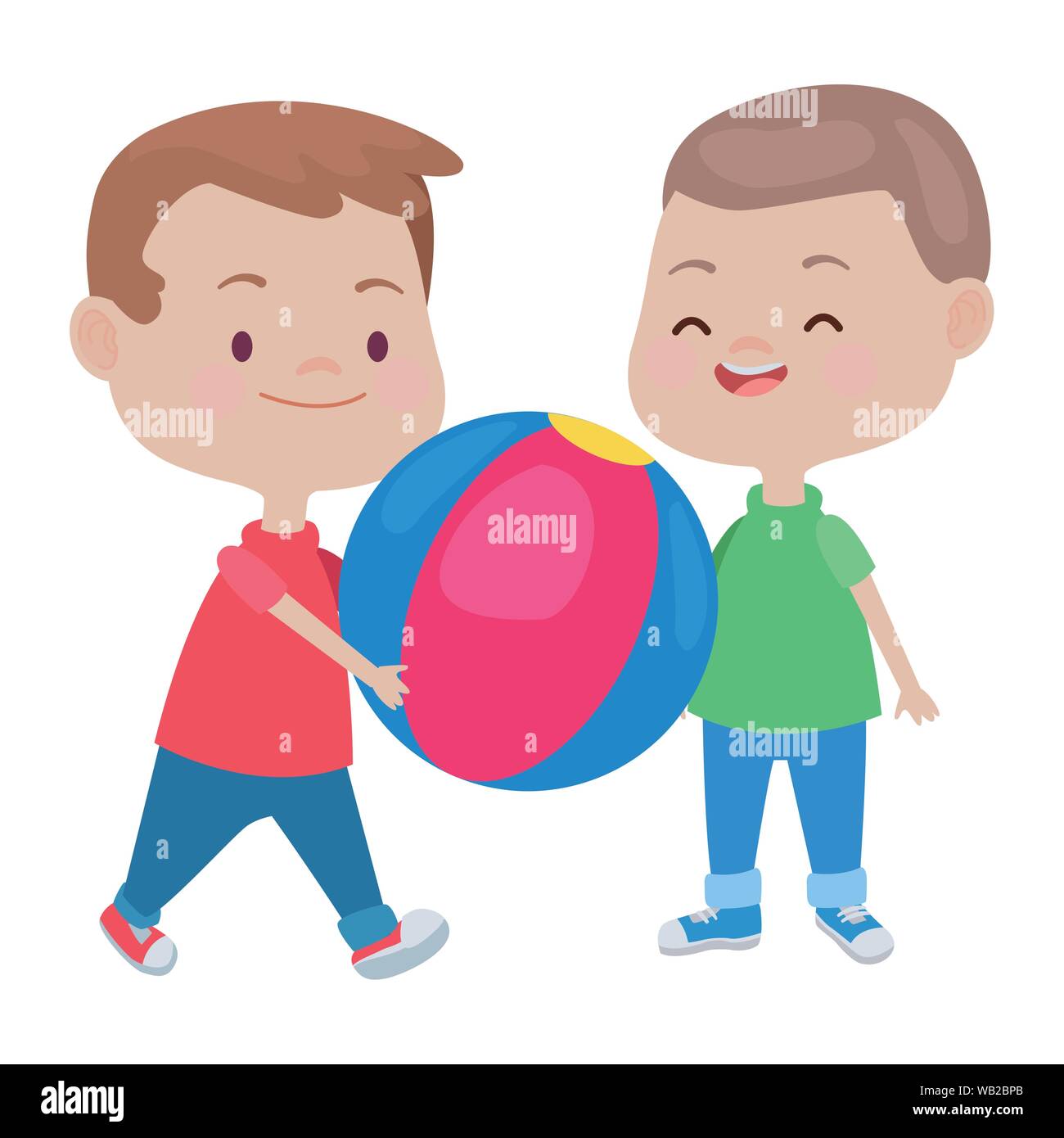 Cute happy kids having fun cartoons Stock Vector Image & Art - Alamy