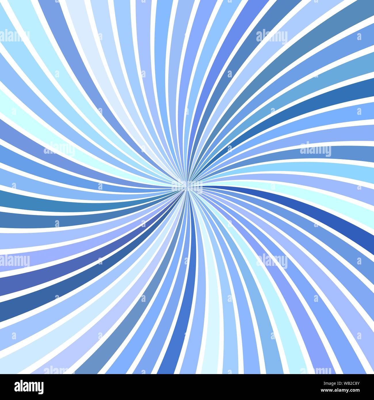 Blue hypnotic abstract spiral ray stripe background - vector graphic ...