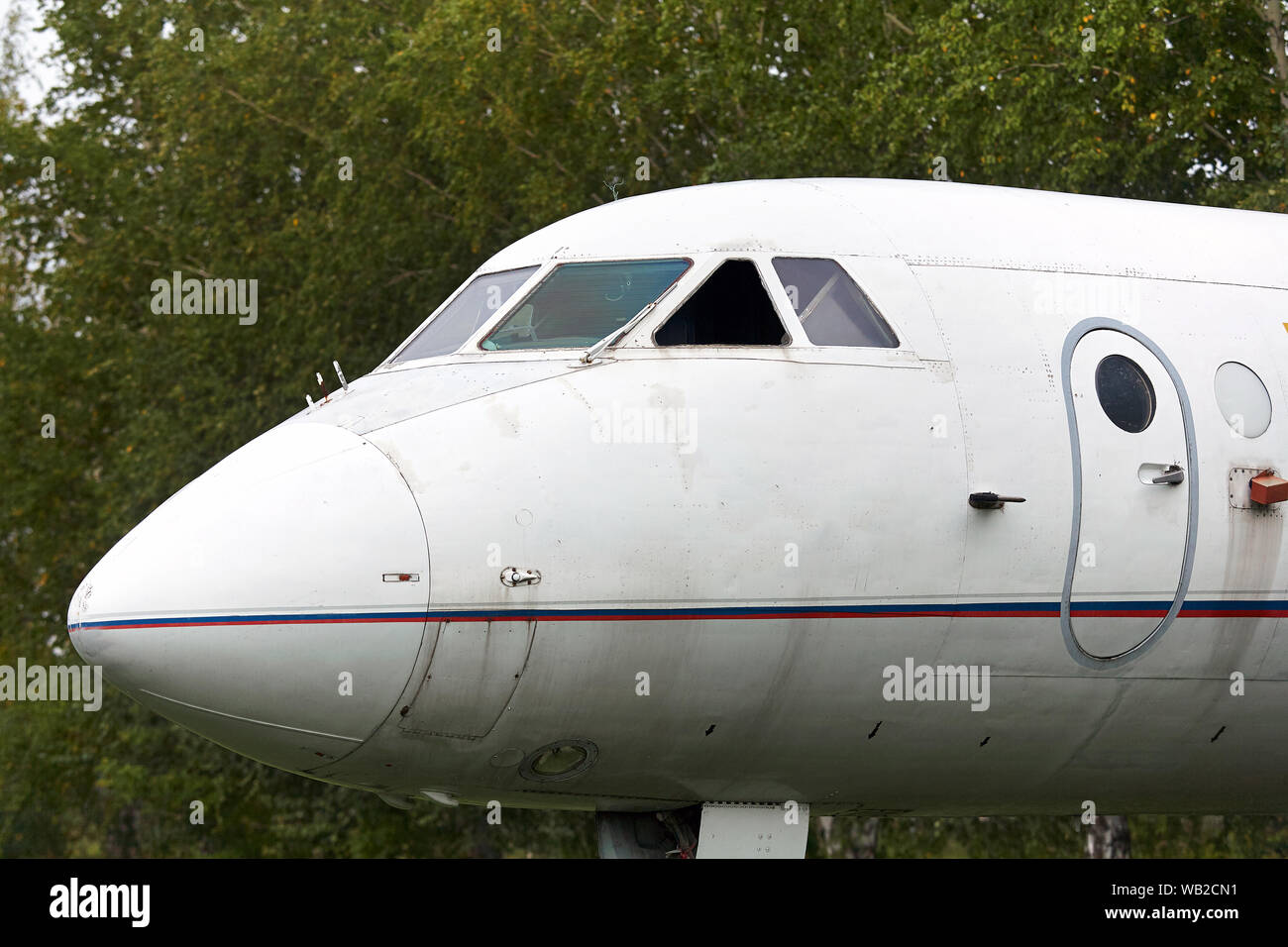 Elements of the old Soviet military plane close-up Stock Photo - Alamy