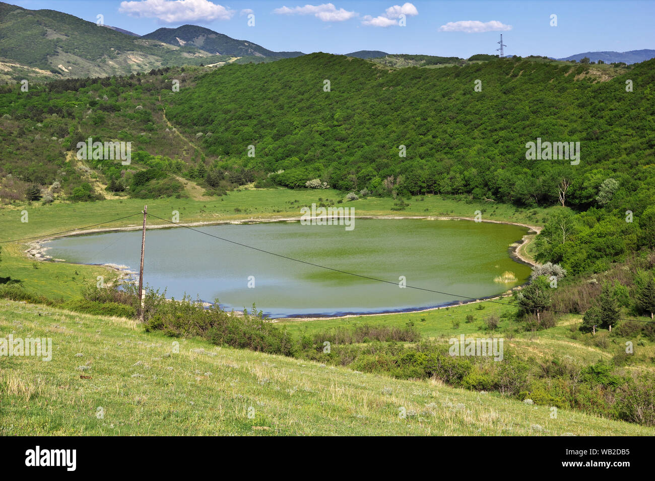 Jvari / Georgia - 04 May 2013: The view on mountains and rivers, Jvari ...