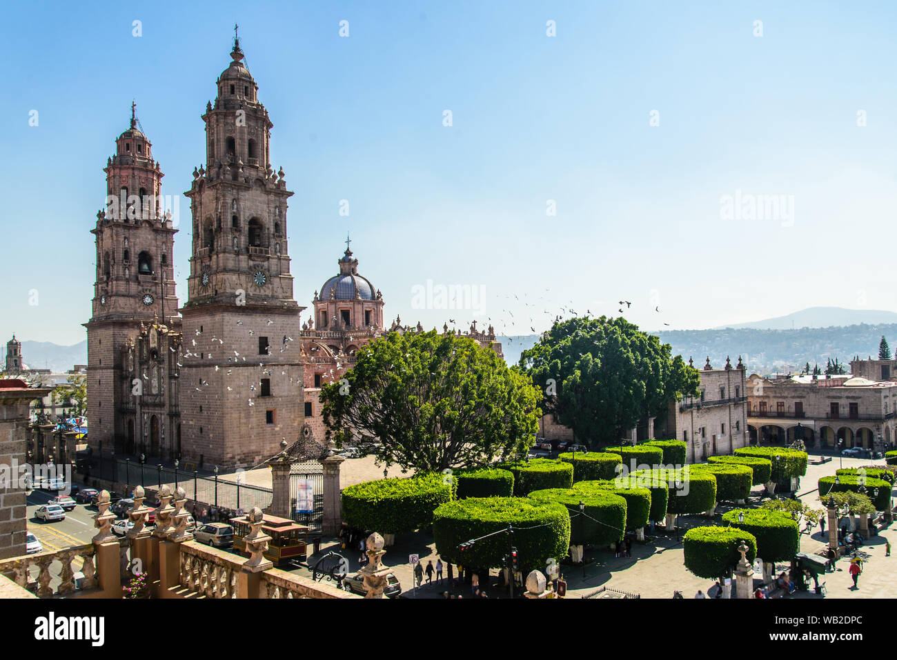 Morelia cathedral, Michoacan-Mexico Stock Photo - Alamy