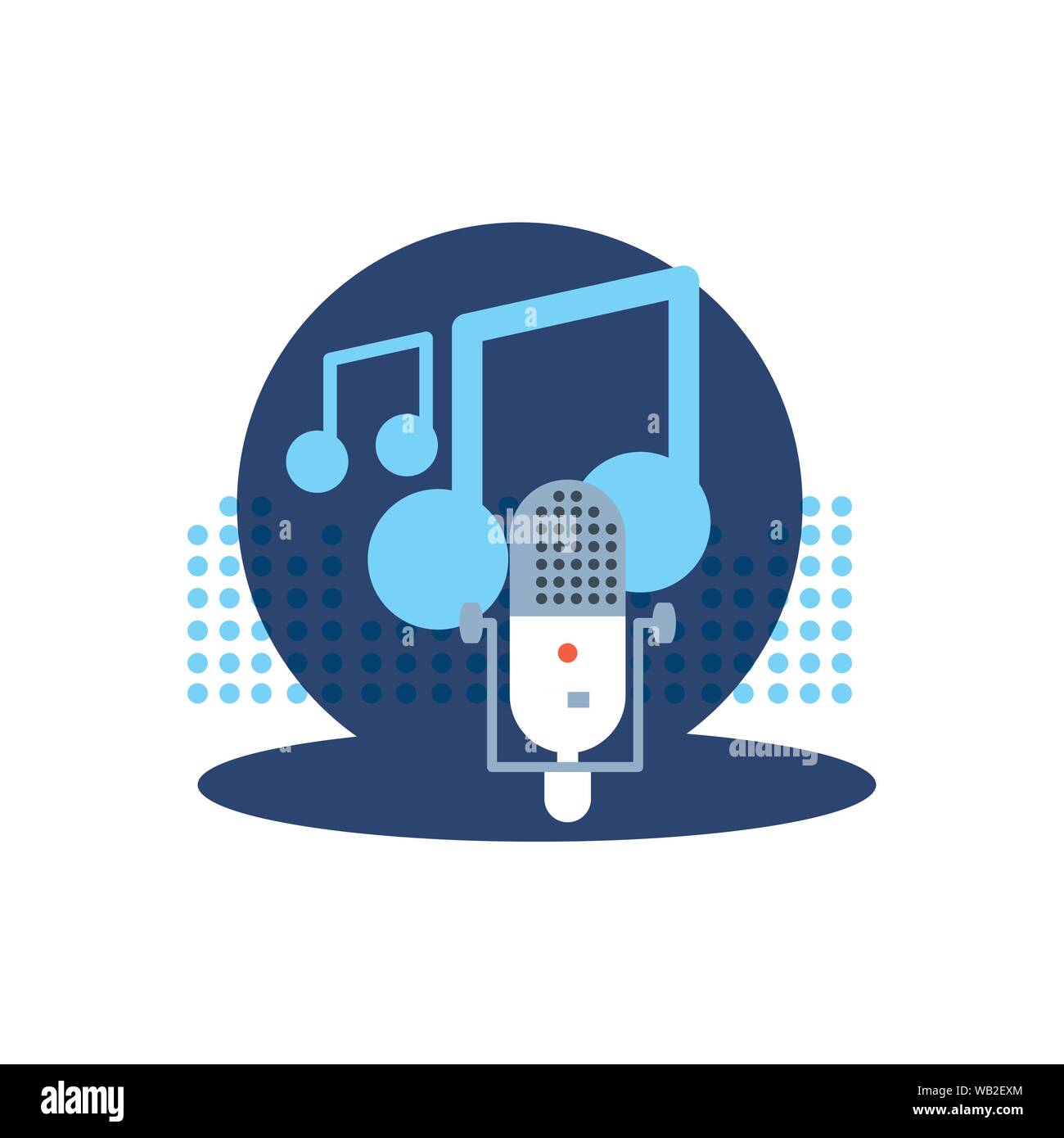 microphone audio device technology icon vector illustration design ...