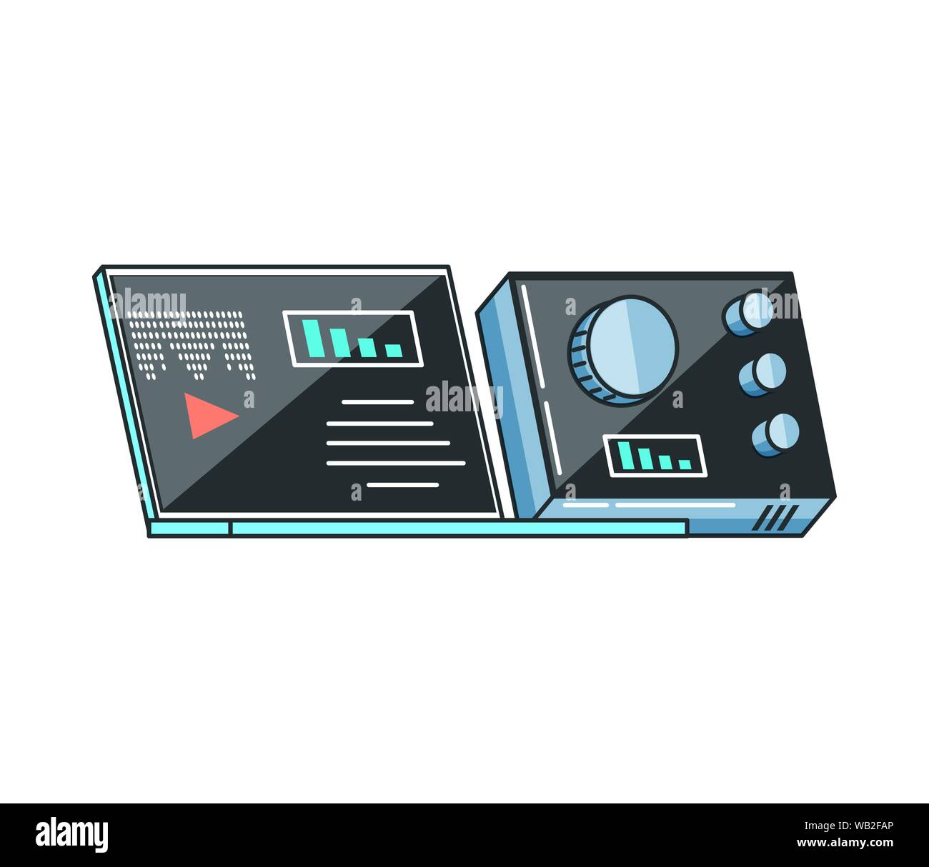Center console screen display Stock Vector Images - Alamy