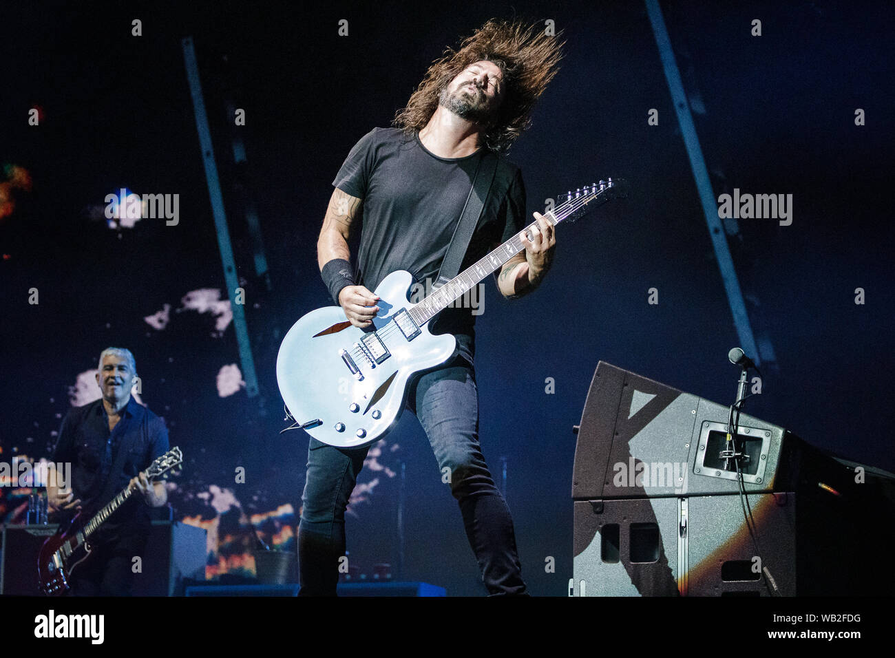 Foo Fighters perform live on stage at Leeds Festival, UK, 23rd August ...