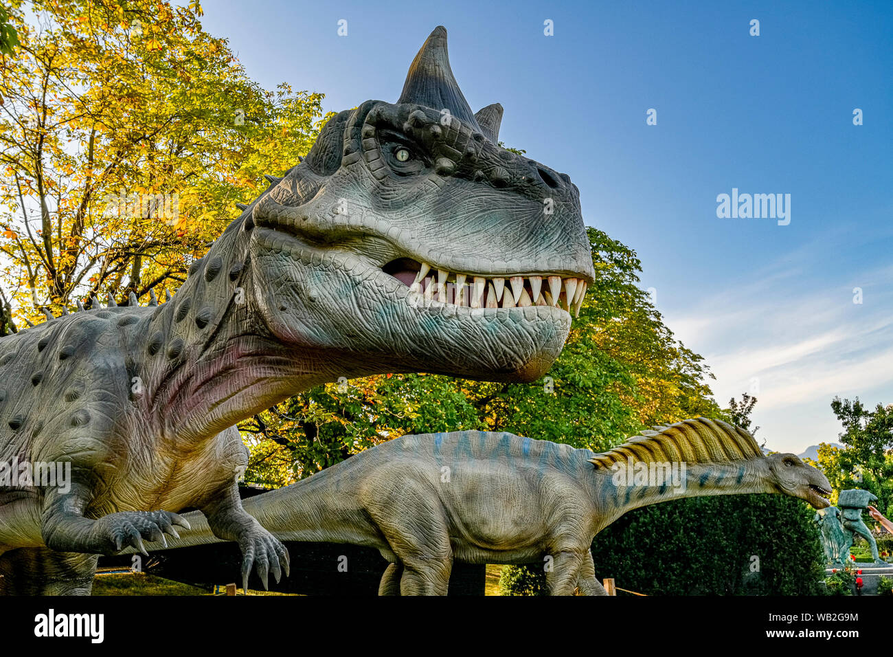 Animatronic Dinosaur display, PNE Exhibition Grounds, Vancouver ...