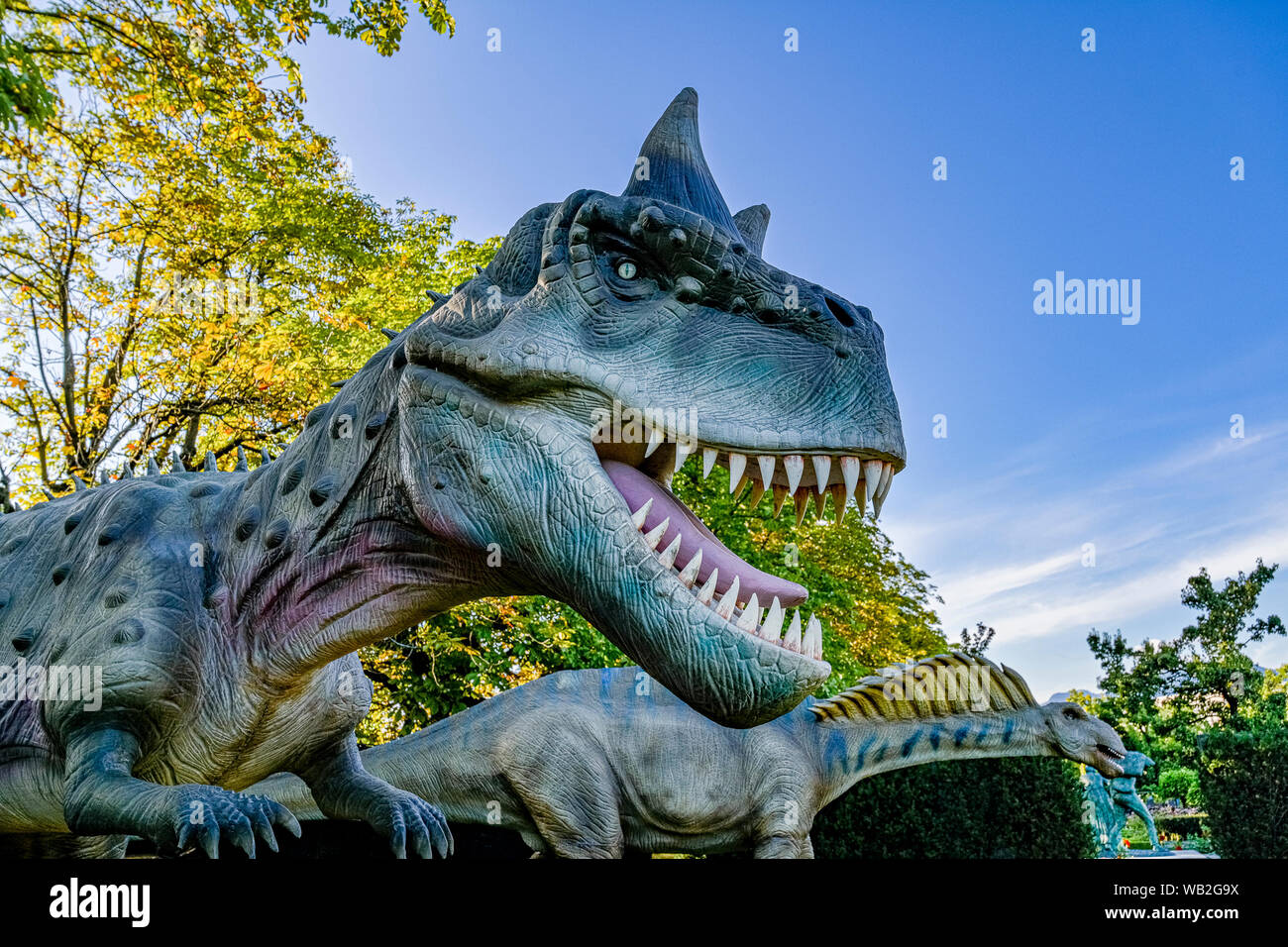 Animatronic Dinosaur display, PNE Exhibition Grounds, Vancouver ...
