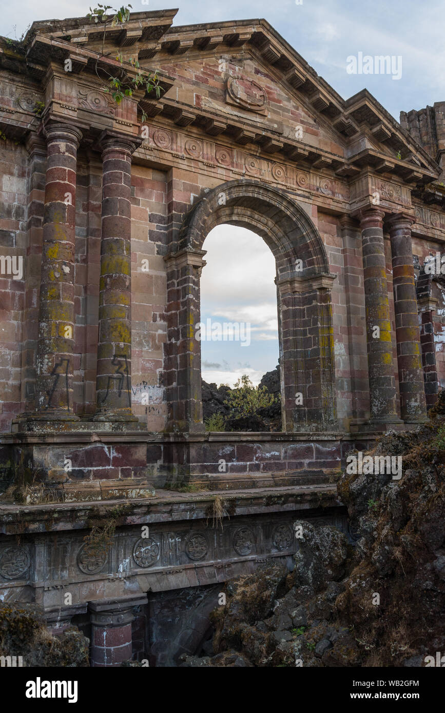 Town destroyed by Paricutin volcano Stock Photo - Alamy