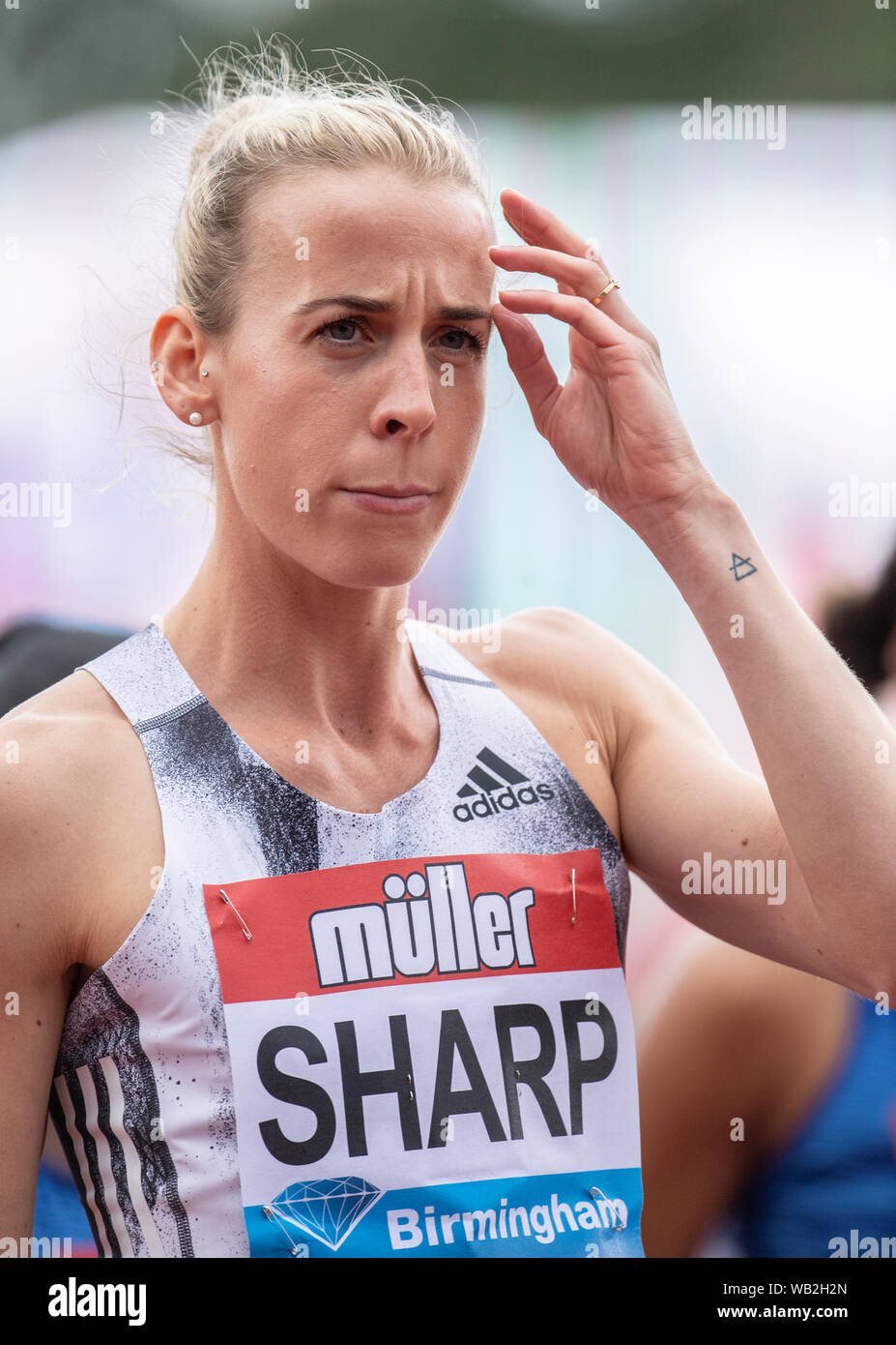 BIRMINGHAM, ENGLAND - AUGUST 18: Lynsey Sharp (GBR) competing in the ...