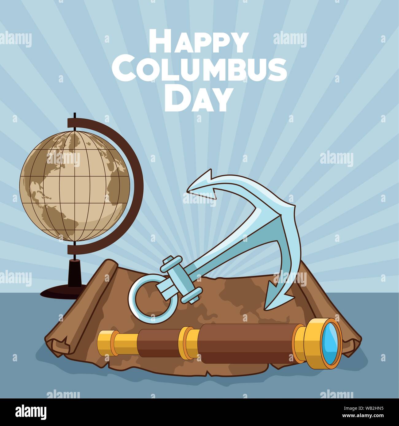 colombus columbus day card poster Stock Vector Image & Art - Alamy