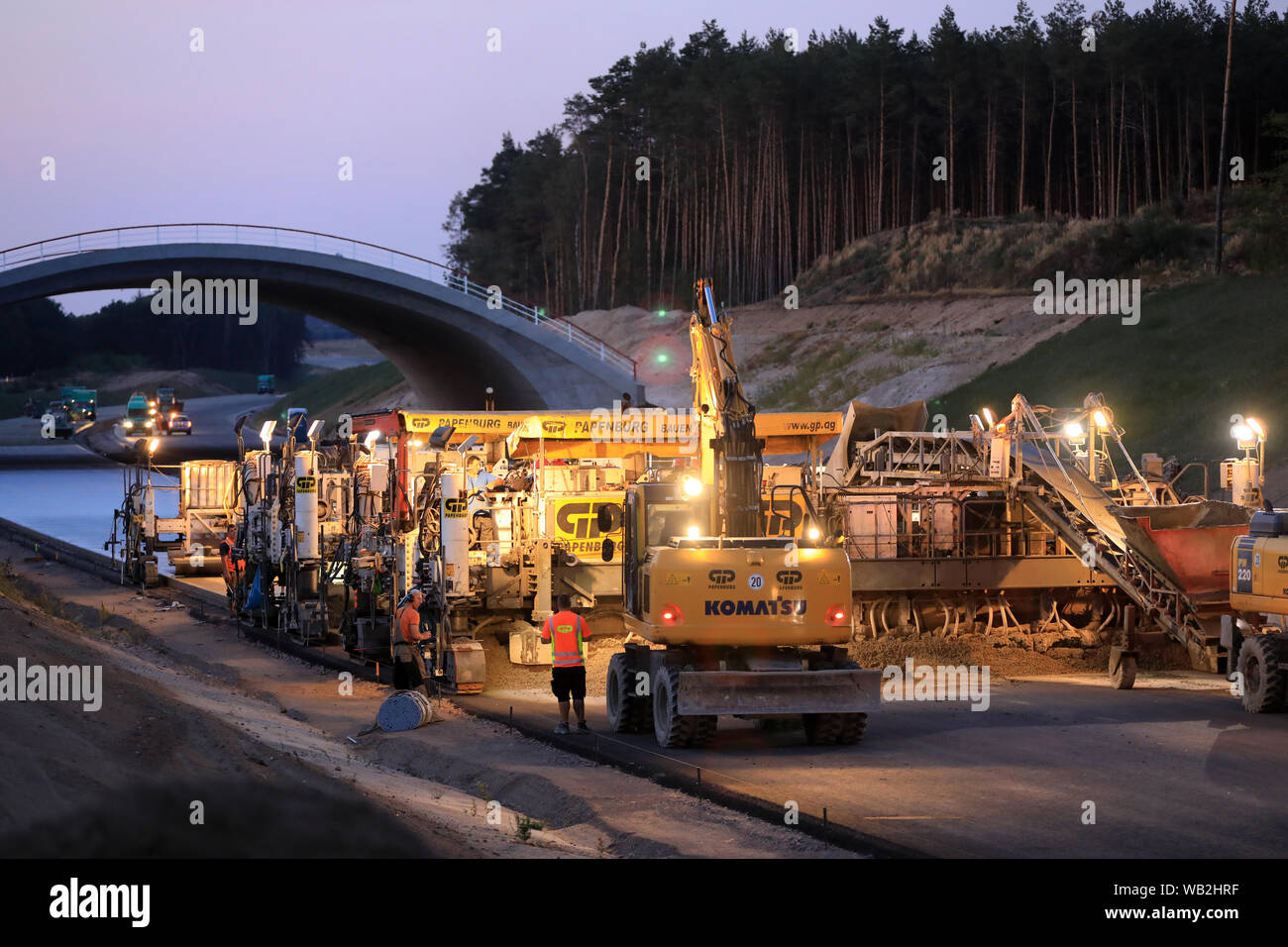 Federal motorway construction site hi-res stock photography and images ...