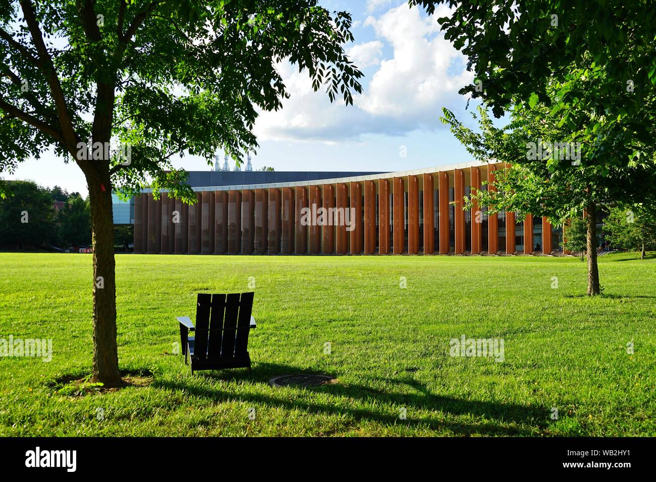 PRINCETON, NJ -10 AUG 2019- View of Poe Field by the Lewis-Sigler ...