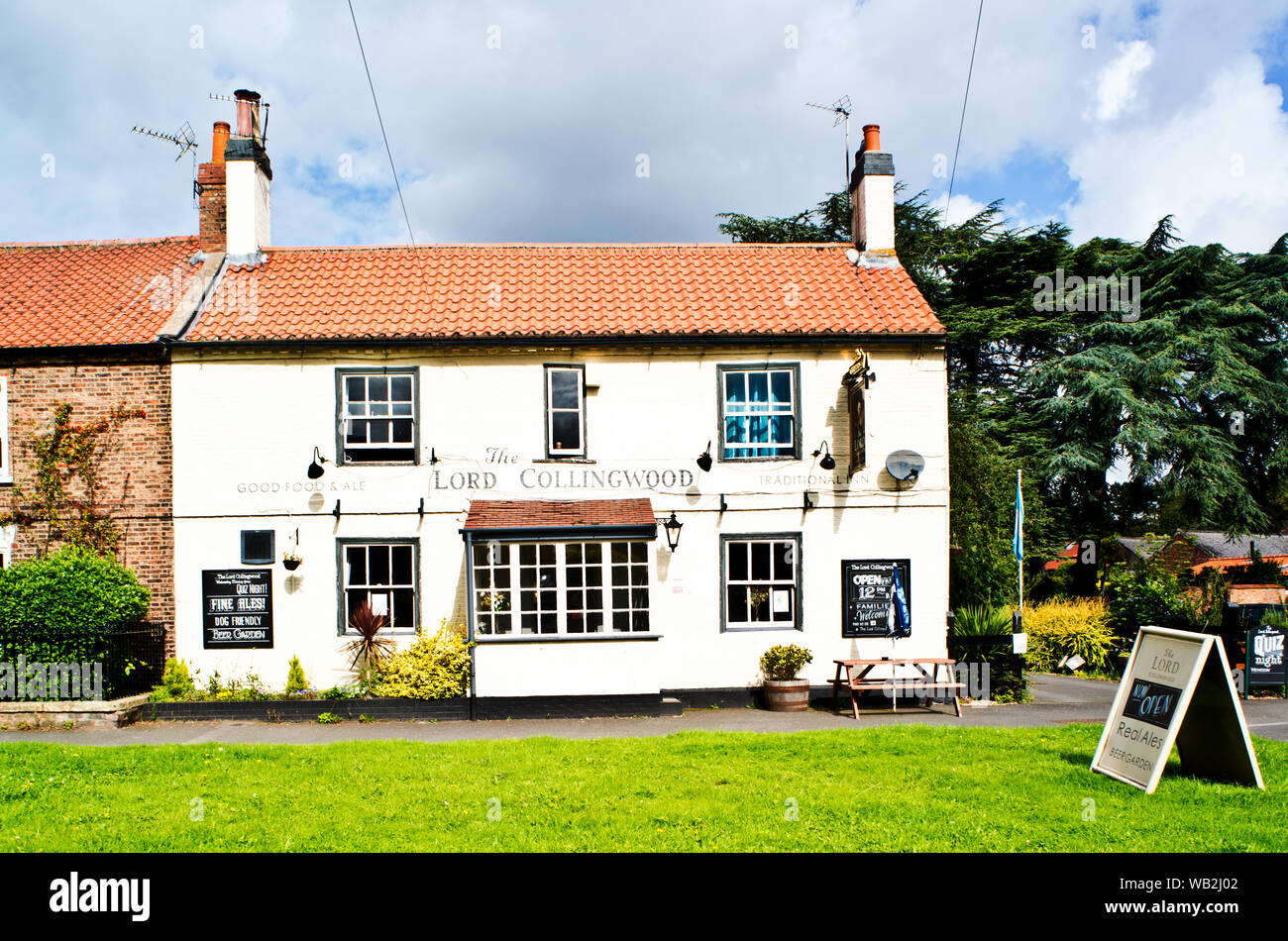 The Lord Collingwood pub, Upper Poppleton, North Yorkshire, England ...