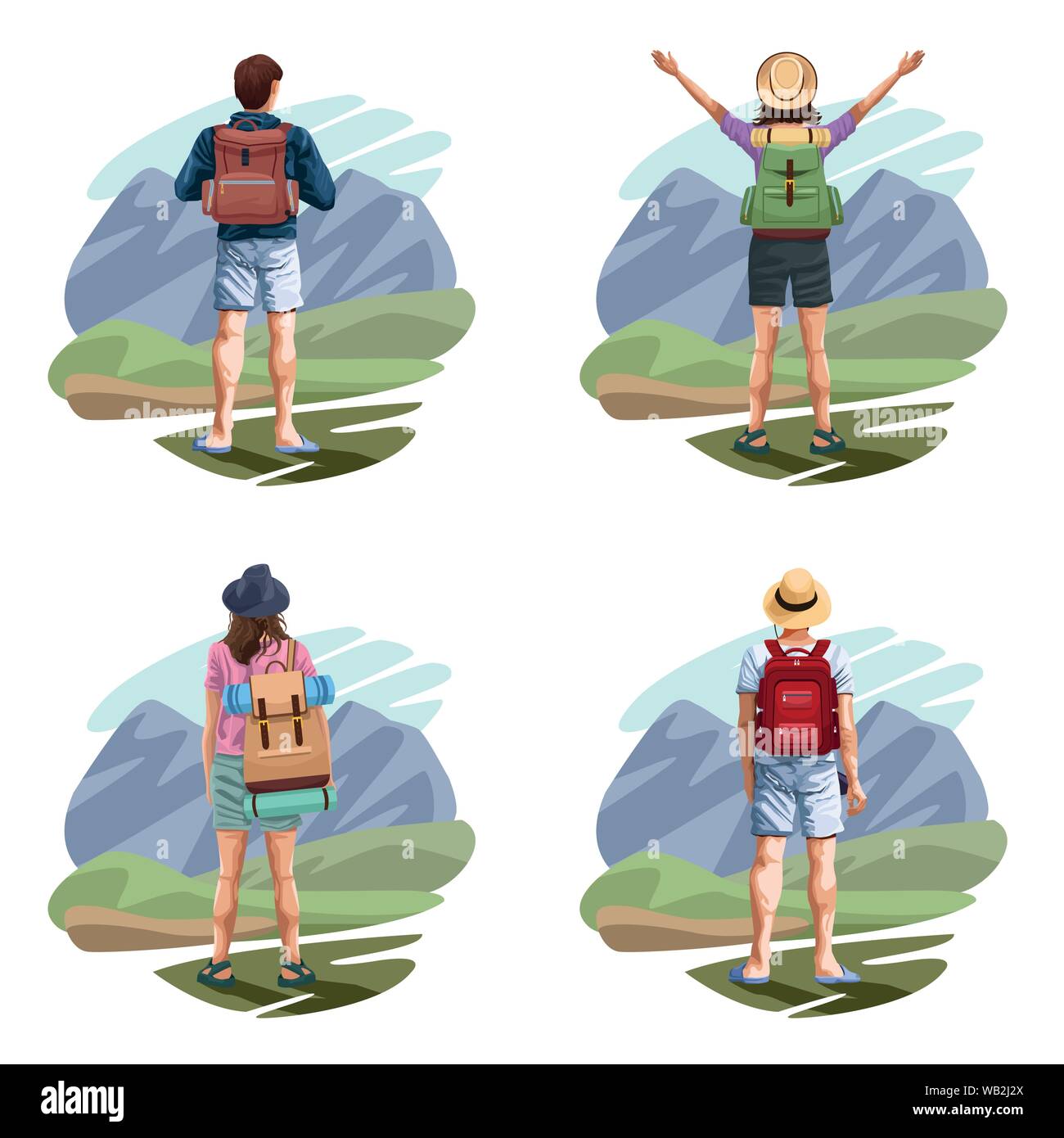 Young travelers Cut Out Stock Images & Pictures - Alamy