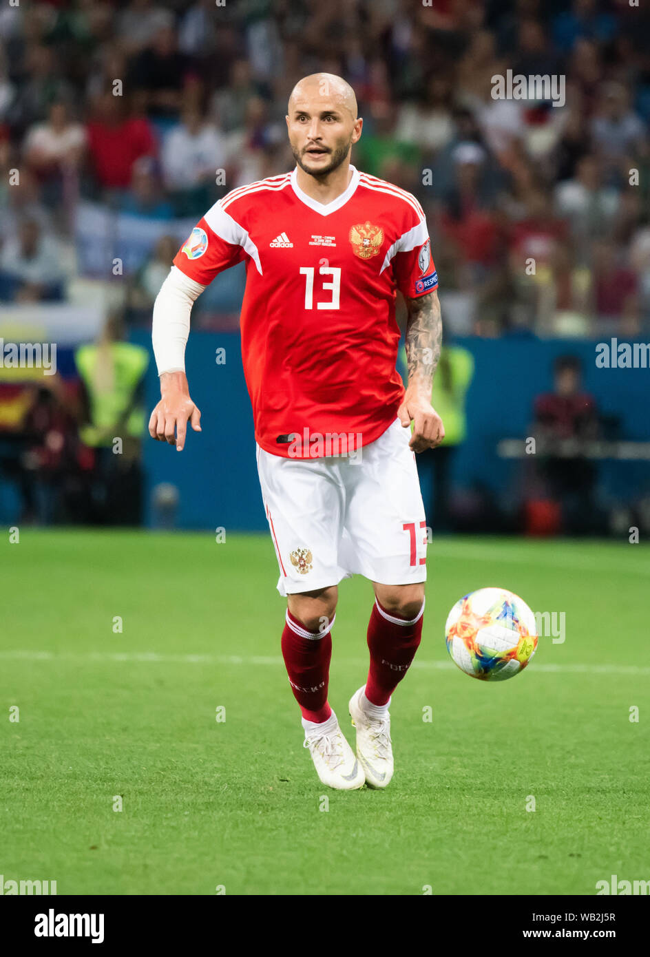 Nizhny Novgorod, Russia – June 11, 2019. Russia national team defender ...
