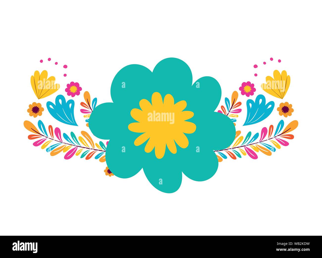 Flora de color Stock Vector Images - Alamy