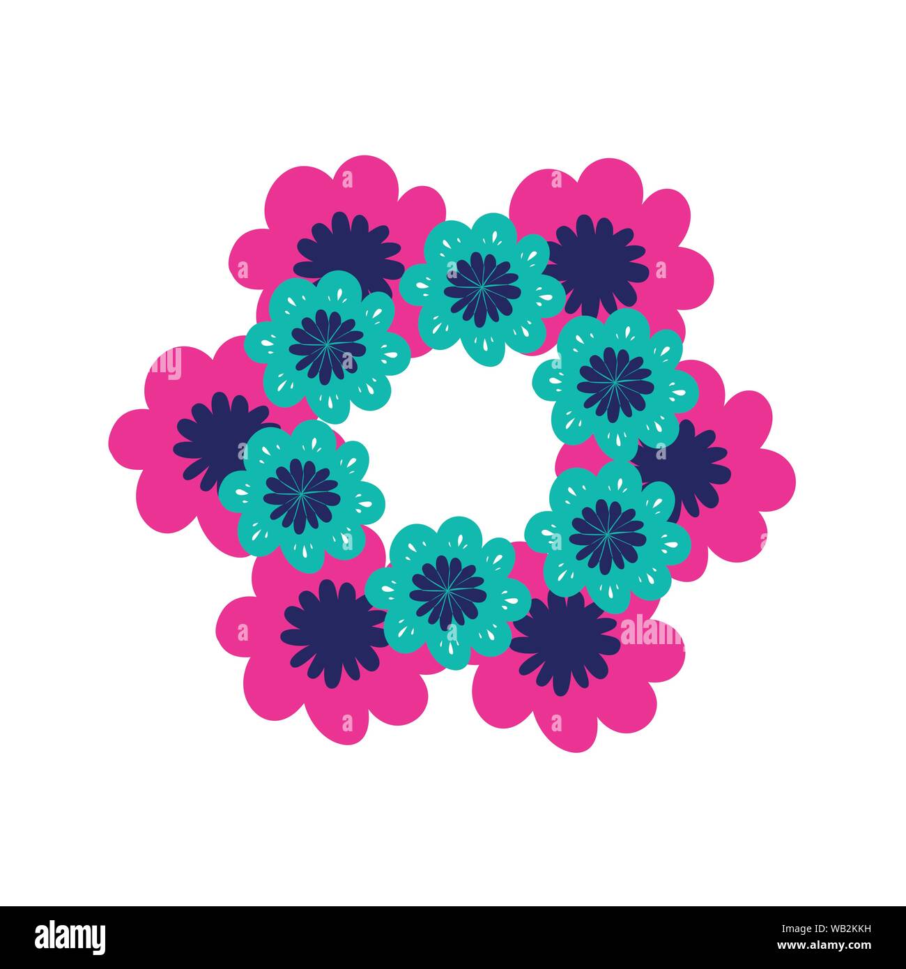 colorful flower isolated icon Stock Vector Image & Art - Alamy