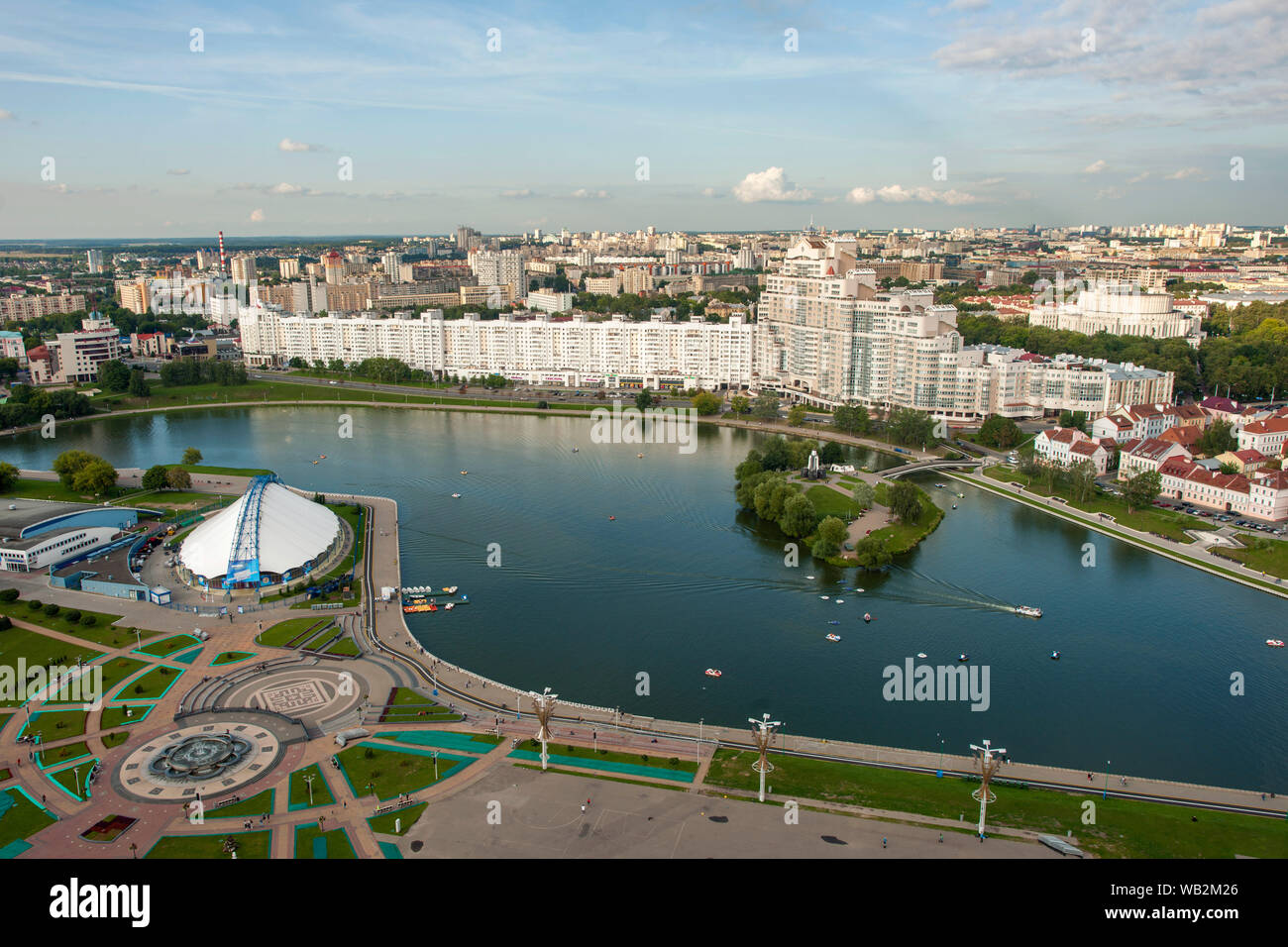 Minsk belarus city view river hi-res stock photography and images - Alamy