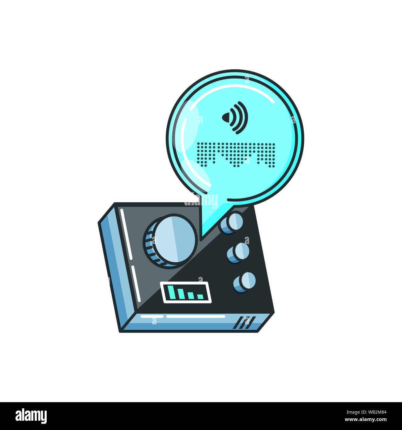 audio player console electronic device vector illustration design Stock ...