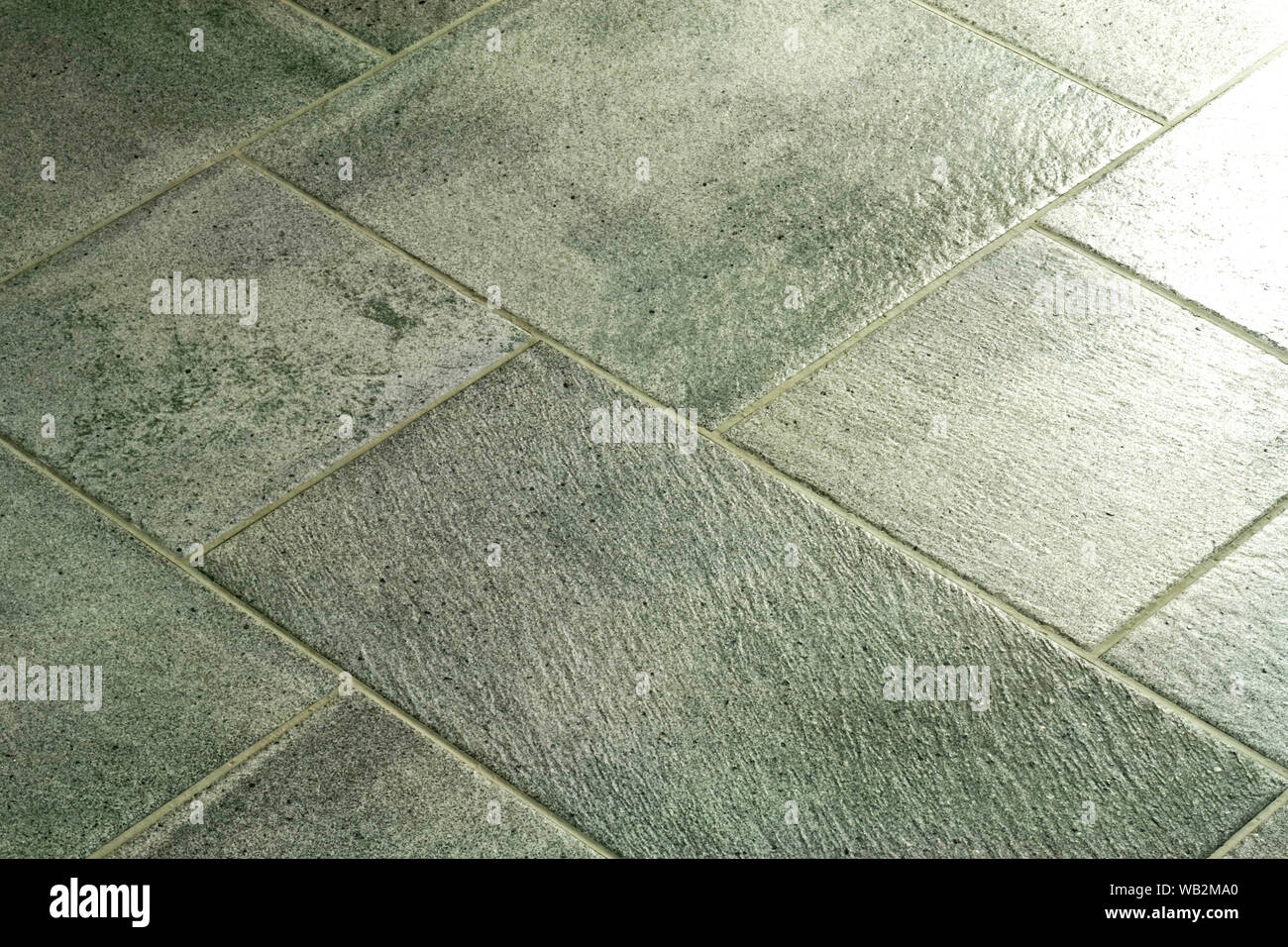 Flooring tiles in green color various sizes Stock Photo - Alamy