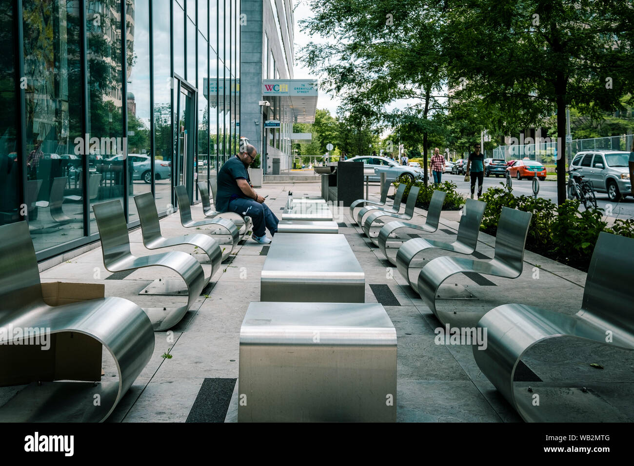City Street scene and buildings view, Toronto, Ontario, Canada Stock ...
