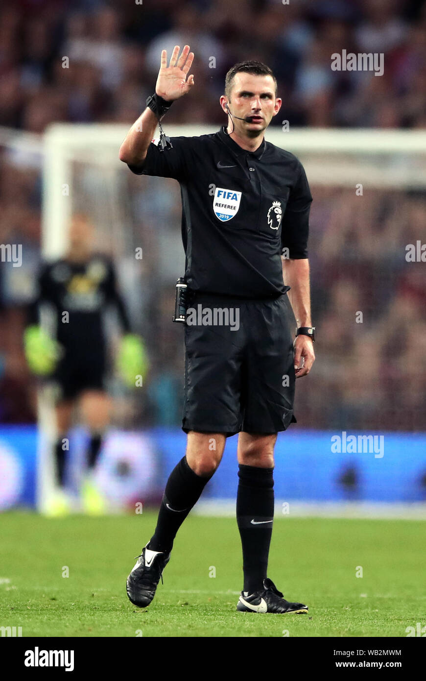 Referee Michael Oliver during the Premier League match at Villa Park, Birmingham Stock Photo - Alamy