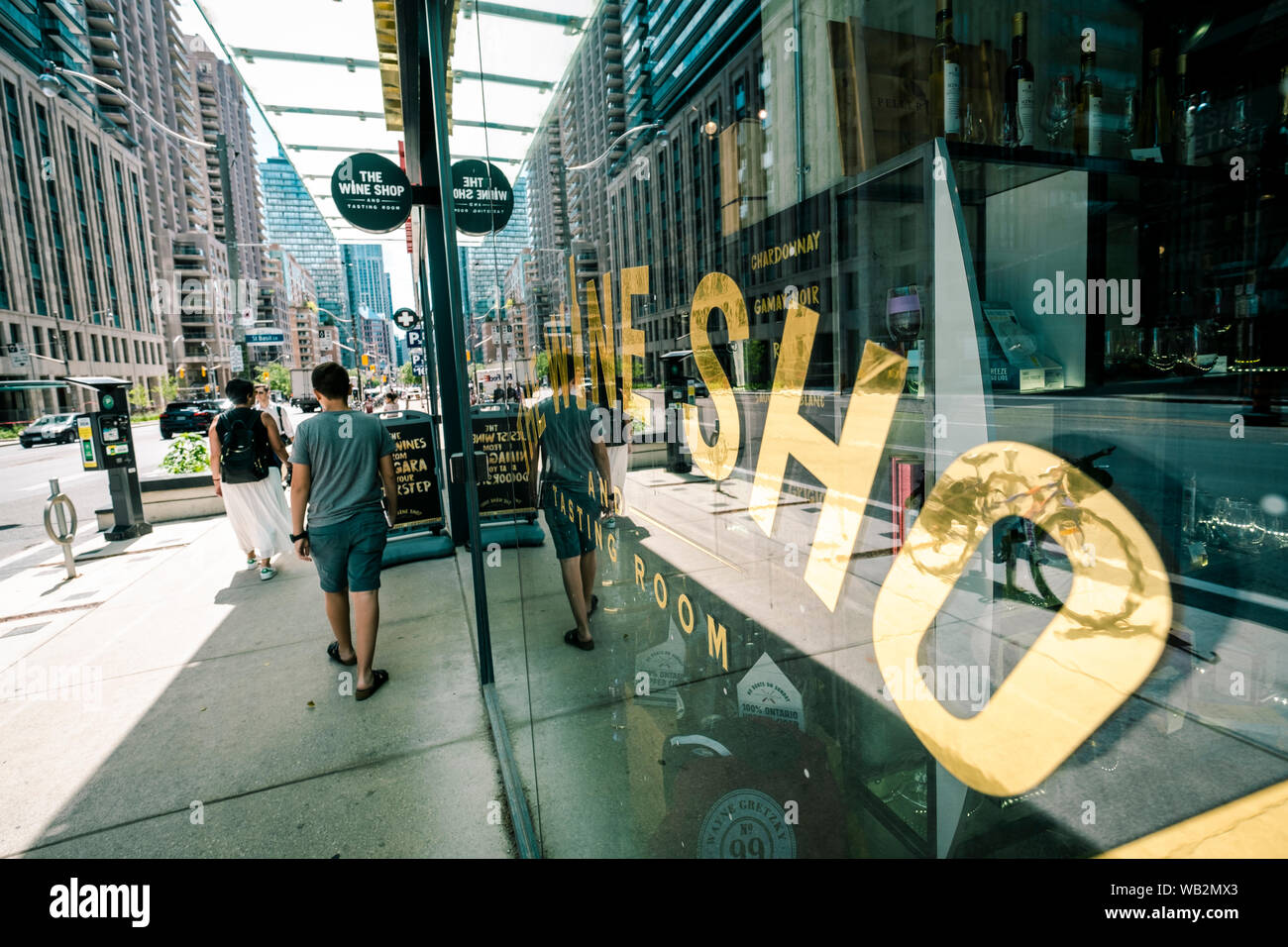 City Street scene and buildings view, Toronto, Ontario, Canada Stock ...