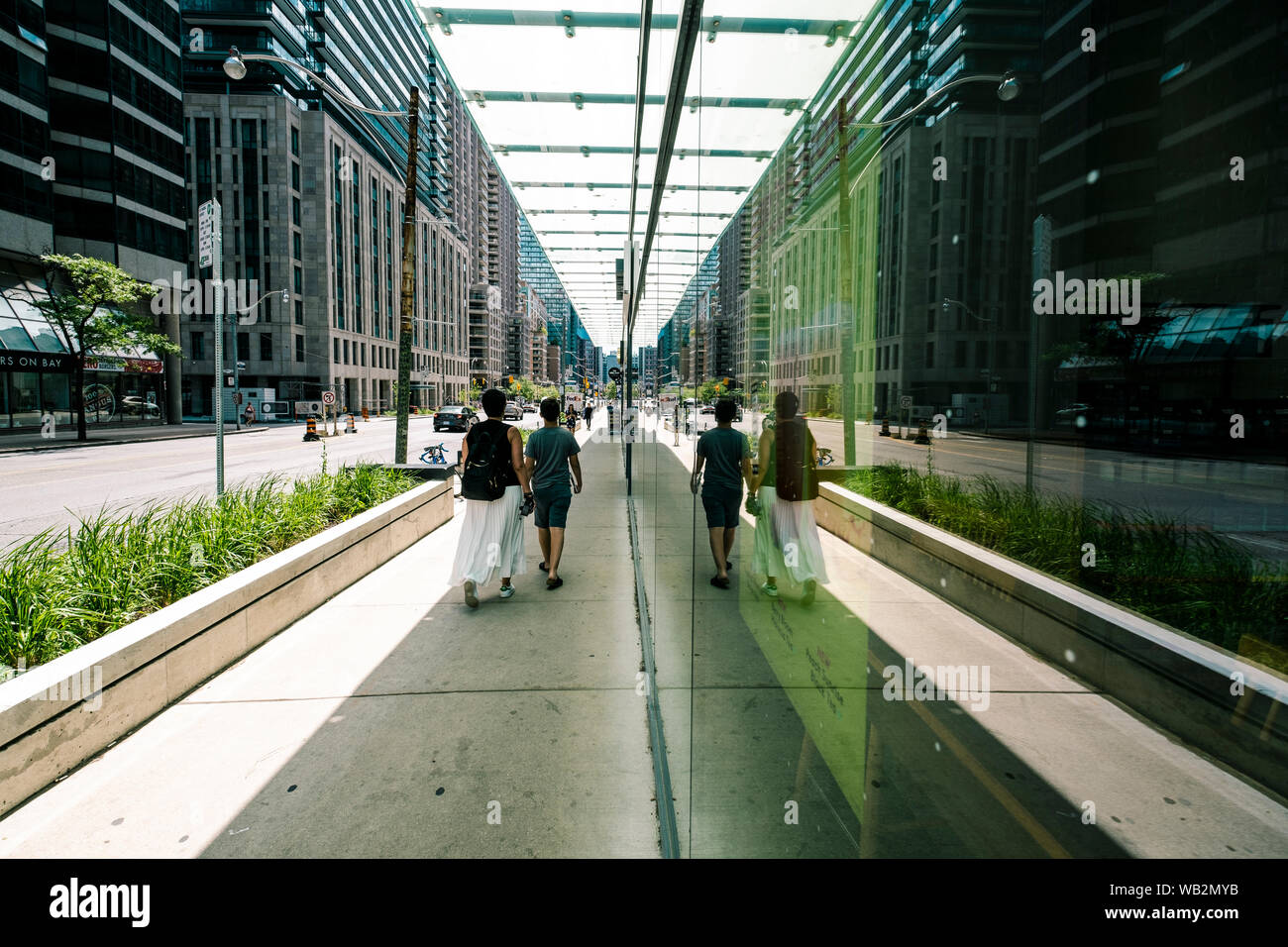 City Street scene and buildings view, Toronto, Ontario, Canada Stock ...