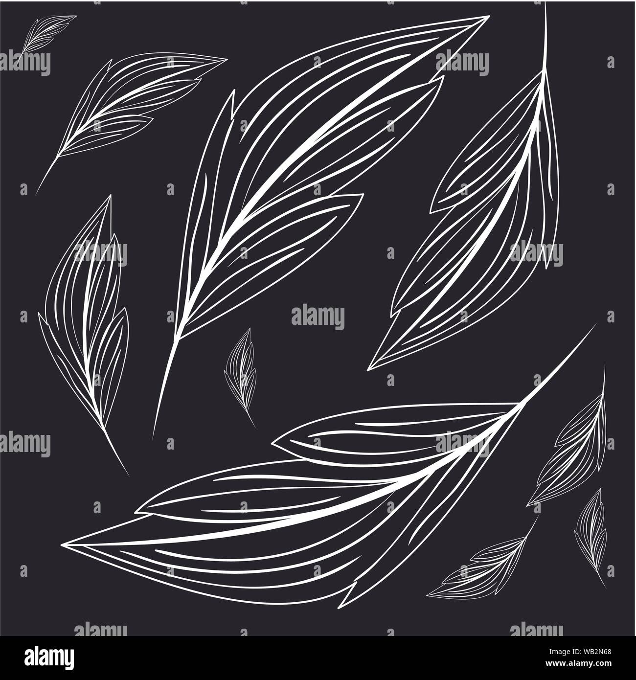 pattern of branch and leaf icon Stock Vector Image & Art - Alamy