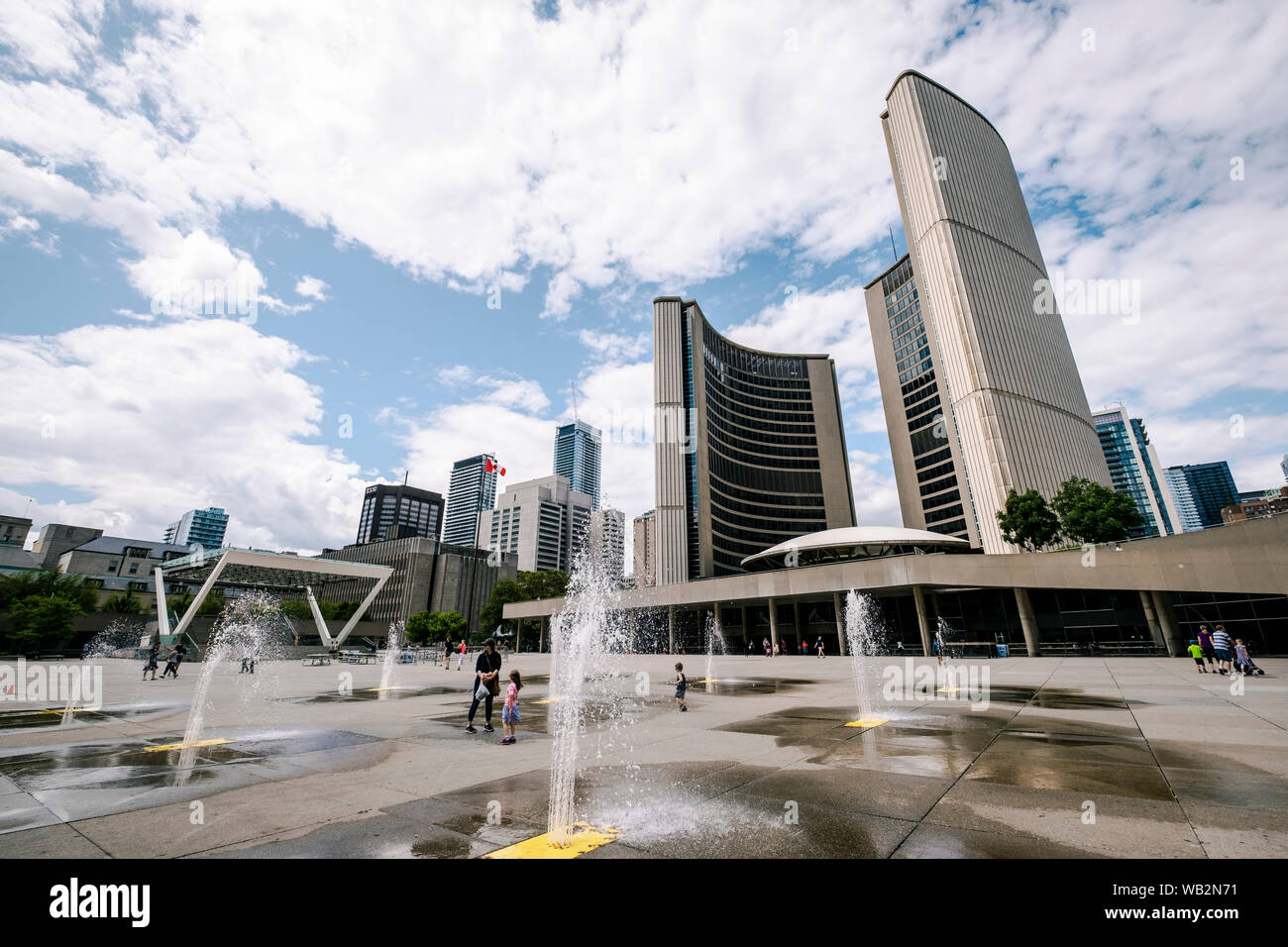 Toronto City Hall and Nathan Phillips Square Stock Photo - Alamy