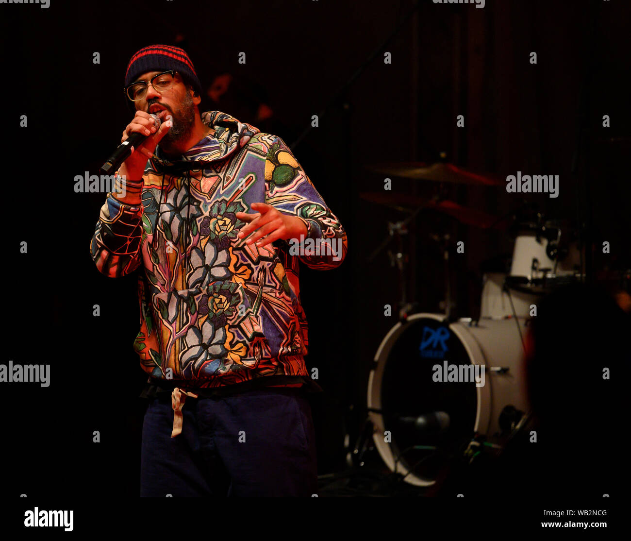 Jamel, Germany. 23rd Aug, 2019. Samy Deluxe performs on the first ...